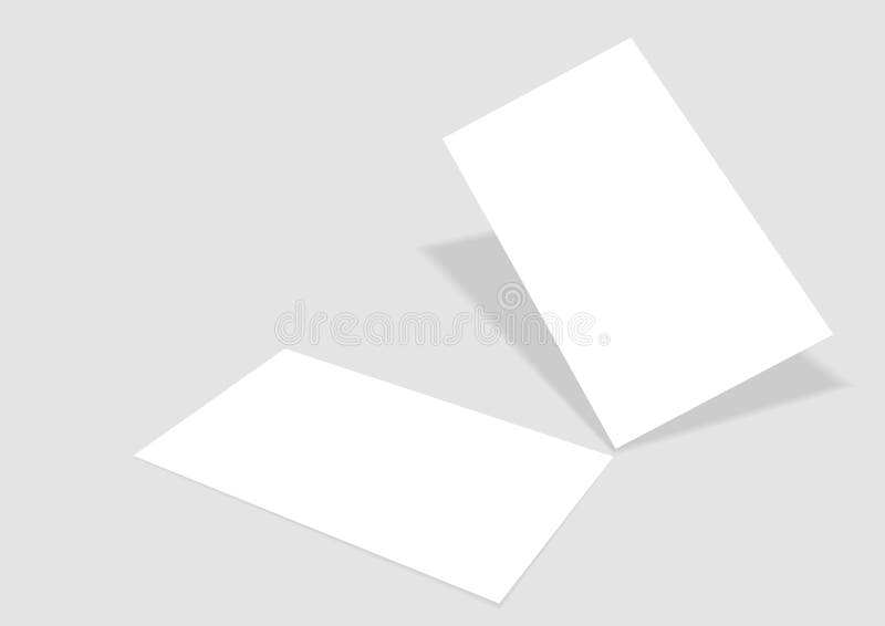 Vector Business Card Mock Up Template 1 Stock Vector - Illustration of ...