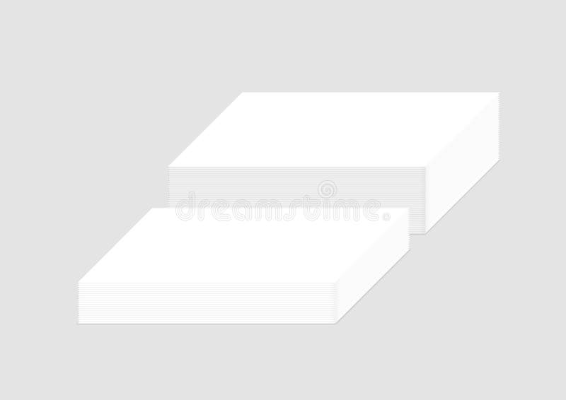 Vector Business Card Mock Up Template 1 Stock Vector - Illustration of ...
