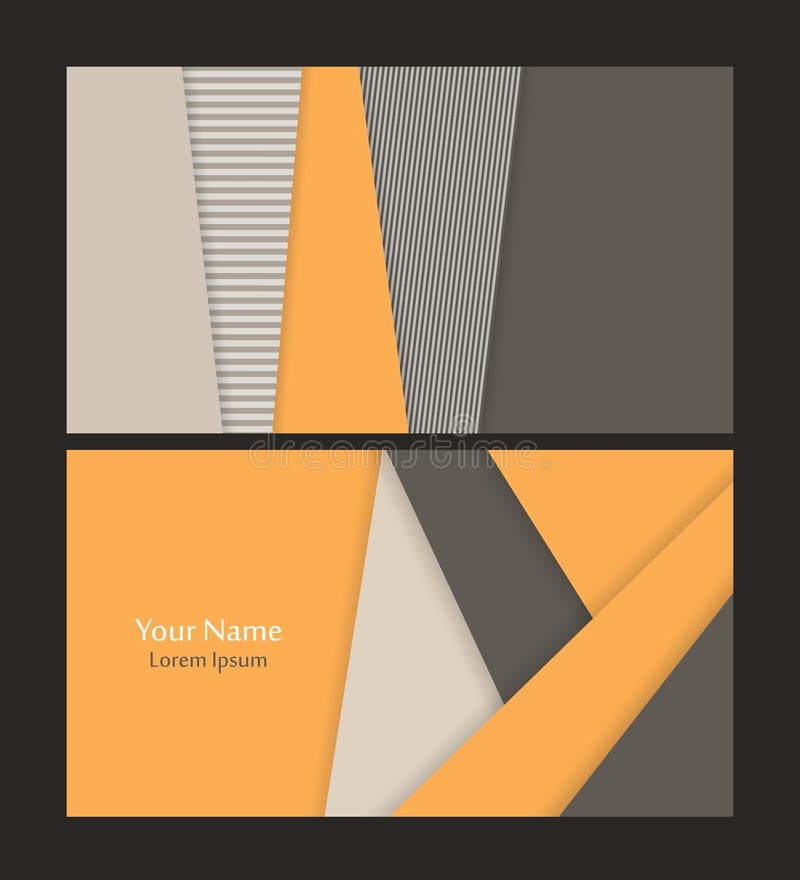 Vector business card stock vector. Illustration of abstract - 74298062