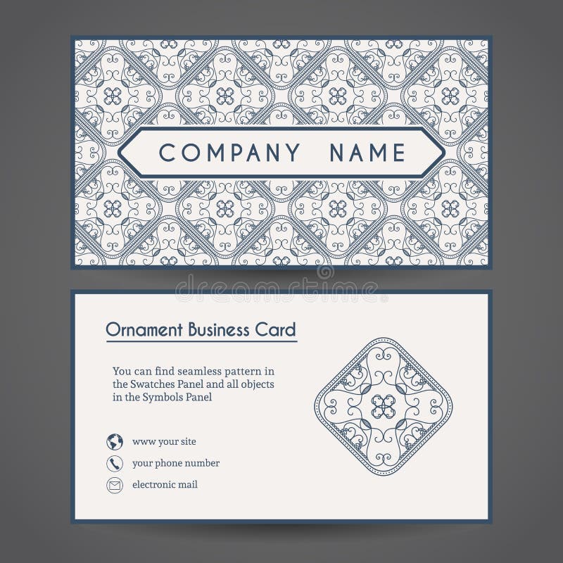 Vector Business Card Template Stock Vector - Illustration of invitation ...
