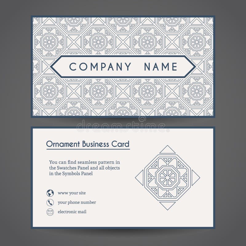 Vector Business Card Template Stock Vector - Illustration of element ...