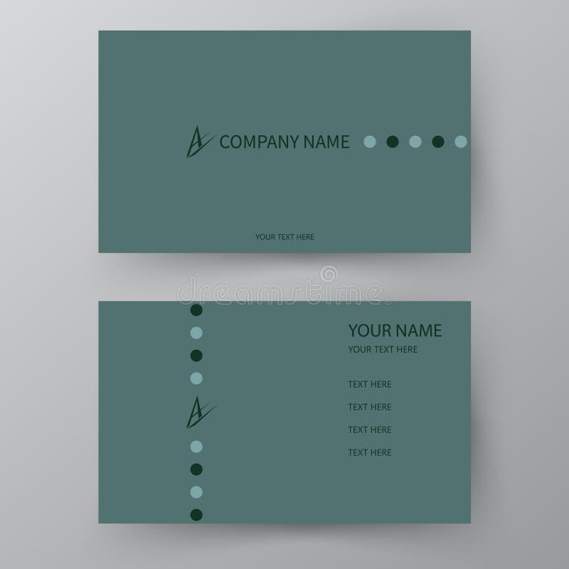 Vector Business Card. Visiting Card for Business and Personal Use ...