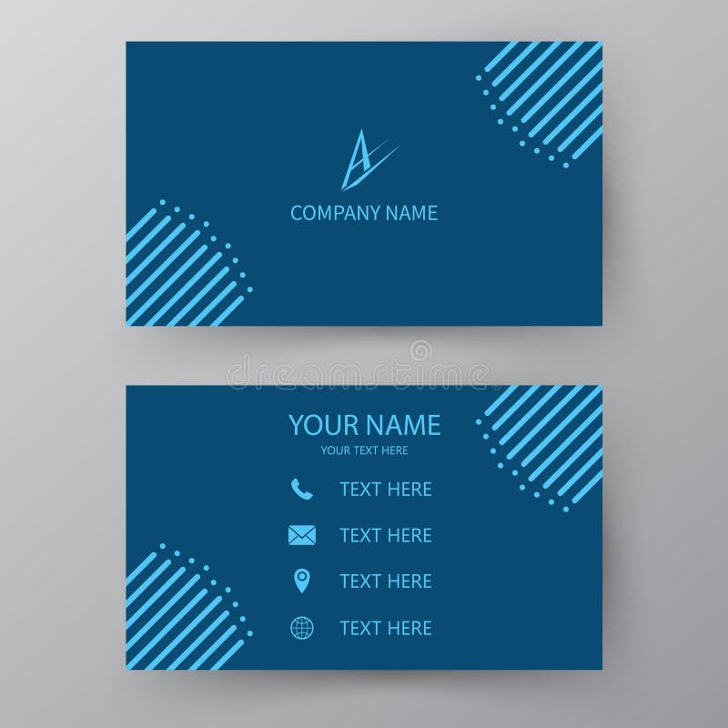 Vector Business Card. Visiting Card for Business and Personal Use ...