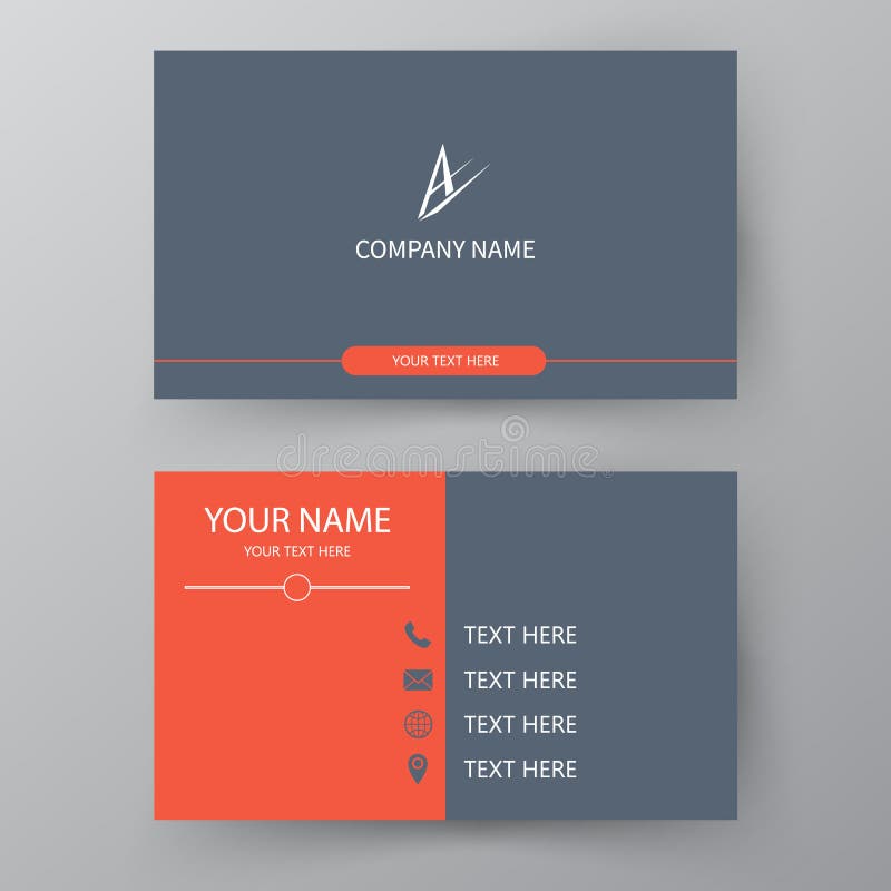 Vector Business Card. Visiting Card for Business and Personal Use ...