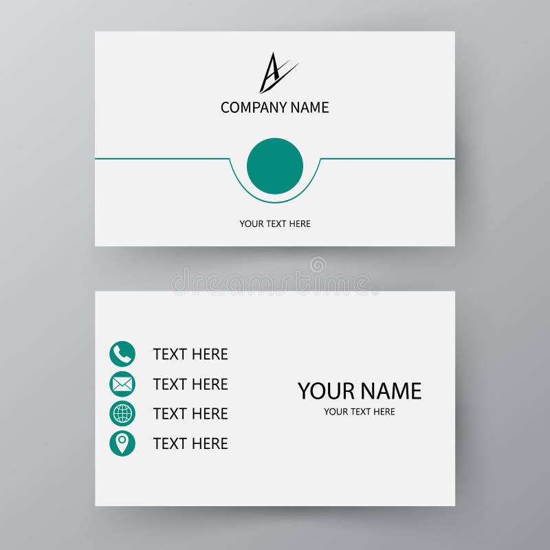 Vector Business Card. Visiting Card for Business and Personal Use ...