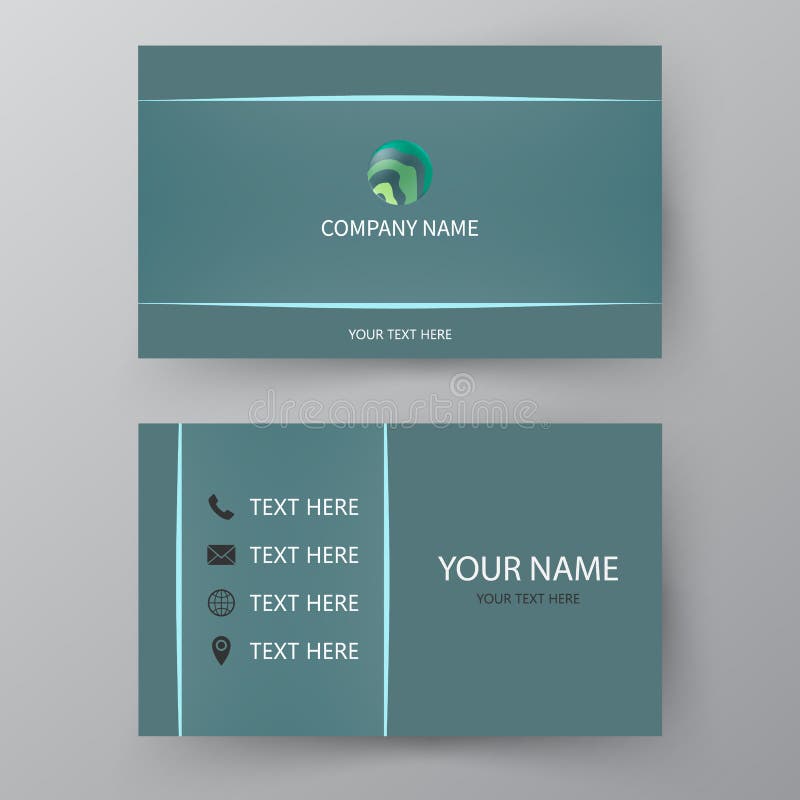 Vector Business Card. Visiting Card for Business and Personal Use ...