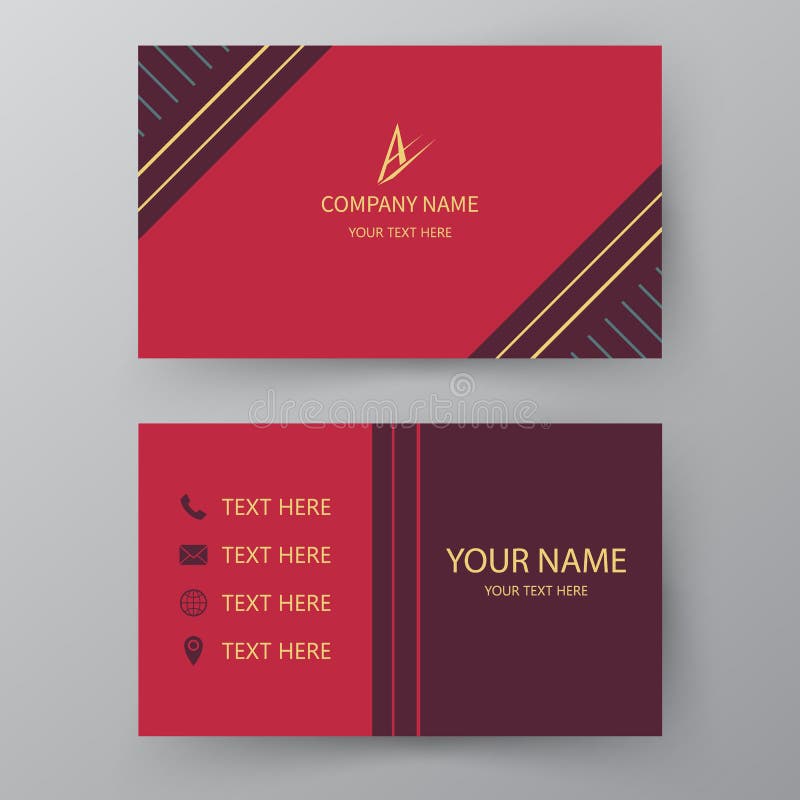 Vector Business Card. Visiting Card for Business and Personal Use ...