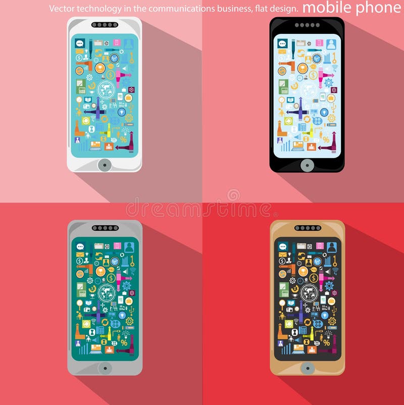 Vector Business Communication by Using Modern Technology with Handle ...