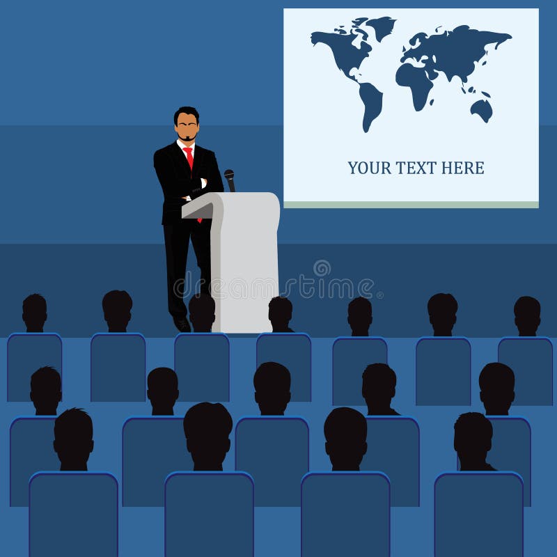 Vector, Business, Conference, Concept, Flat, Style Stock Vector ...