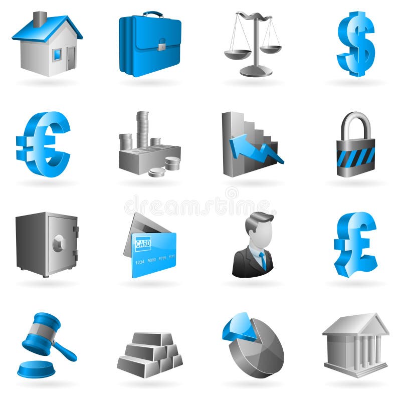 B&w icon set. stock vector. Illustration of icons - 4669641