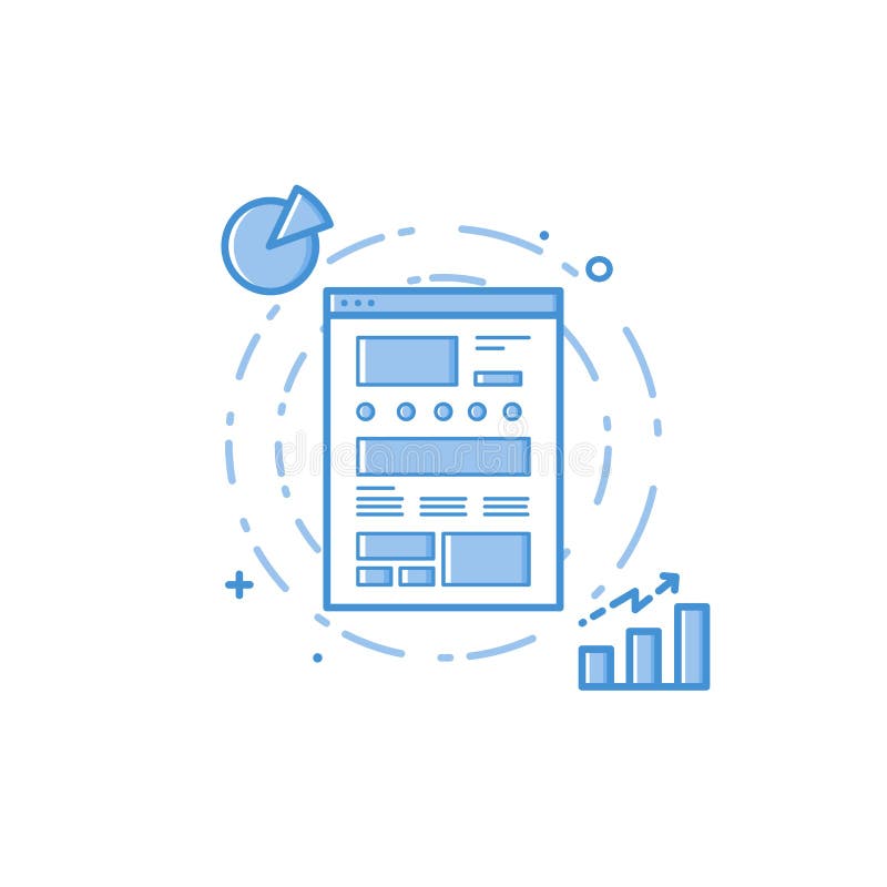 Vector Design Concept of Ux Design Stock Vector - Illustration of icon ...