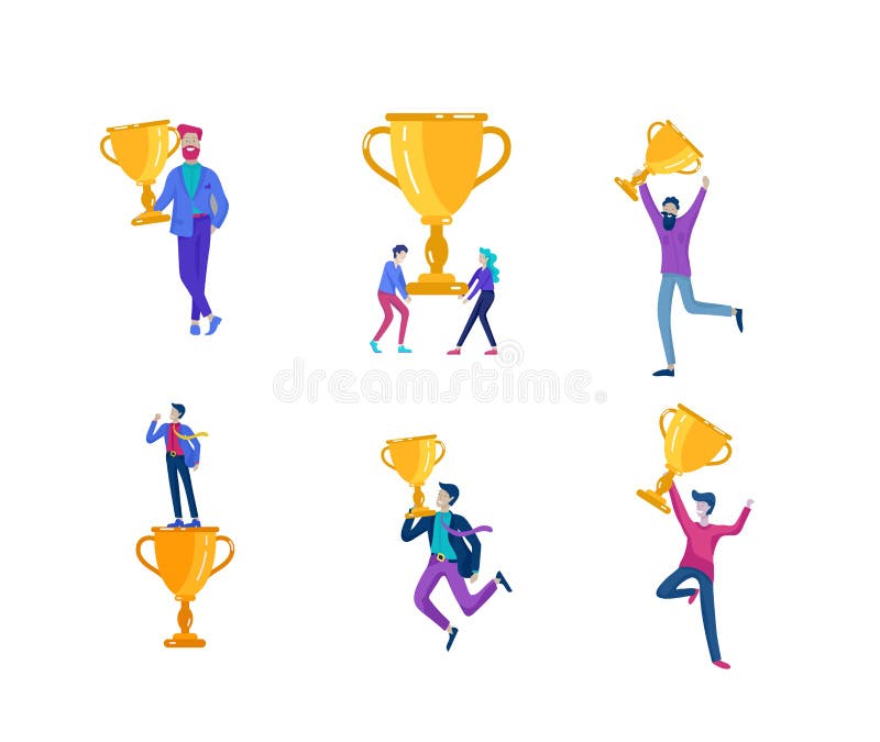 Vector Business Illustration, Leadership Creative Team, Successful ...