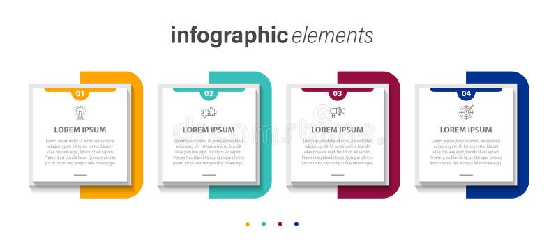 Vector Business Infographic Elements Template. Modern Concept Design ...