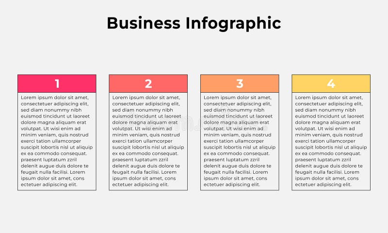 Vector Business Infographic for Slide Presentation Stock Illustration ...