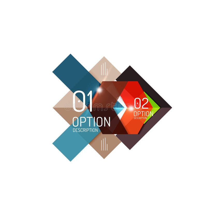 Vector Business Infographics, Option Select Stock Vector - Illustration ...