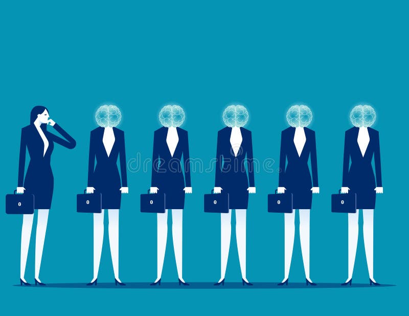 Vector the Business Leader Chooses Smart. Talented and Skilful Minds To ...