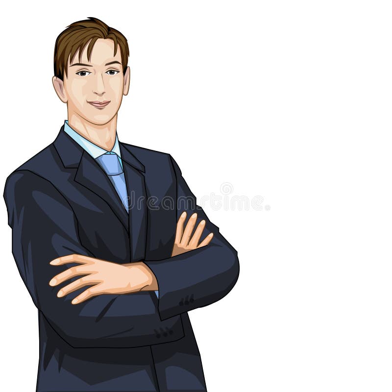 Vector business man stock illustration. Illustration of entrepreneur ...