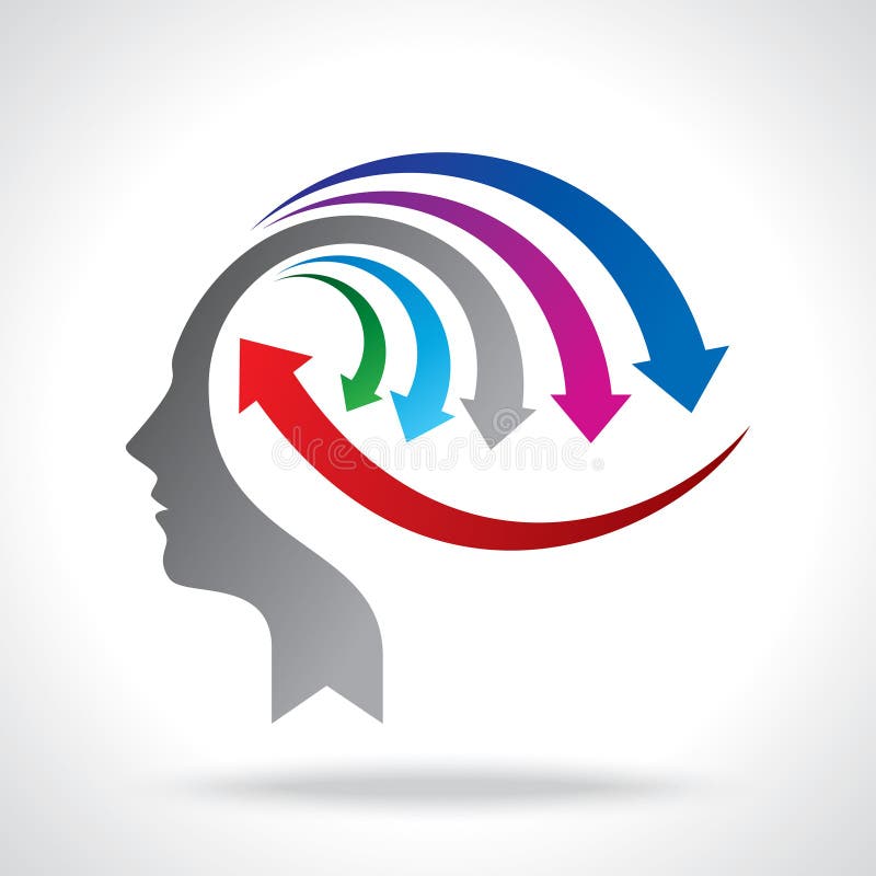 Vector of Business Mind with Arrows Stock Vector - Illustration of idea, financial: 42869418