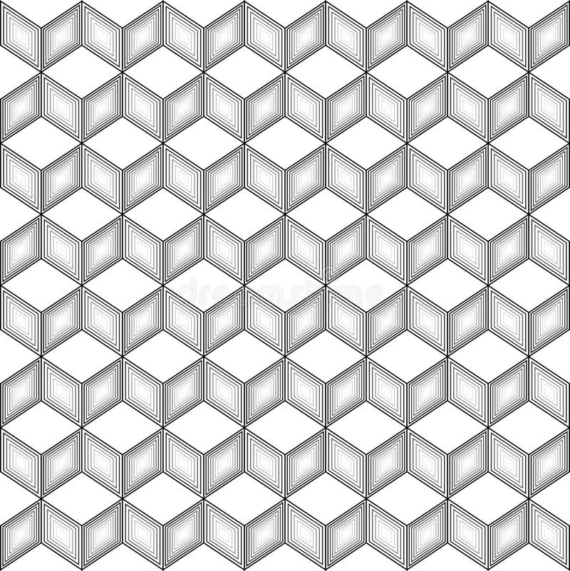 Seamless Black and White Blockchain Technology Pattern. Stock Vector ...