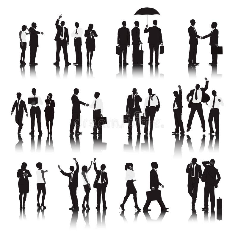 Vector of Business People Different Actions Concept Stock Illustration ...