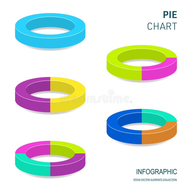 Vector Business Pie Chart Design Elements Isolated Stock Vector ...