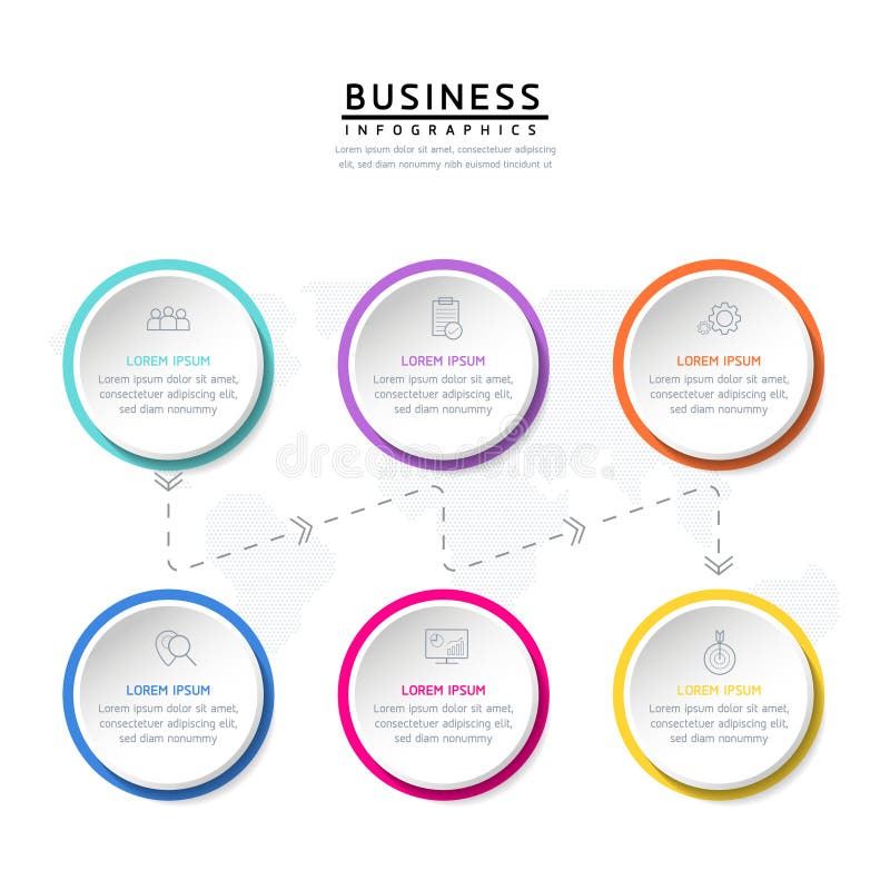 Vector Business Presentation Connecting Steps Infographic Template ...
