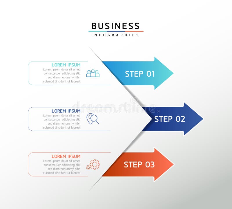 Vector Business Presentation Connecting Steps Infographic Template ...