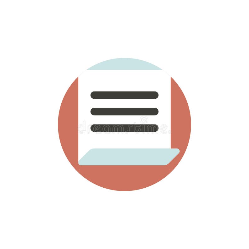 Vector of Business Report Paper Icon Stock Vector - Illustration of ...