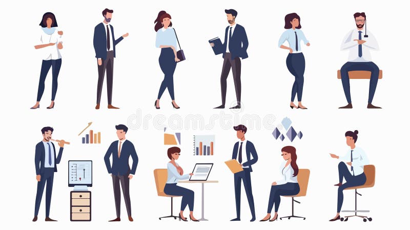 Professional Vector Business Illustrations for Design Concepts Stock ...