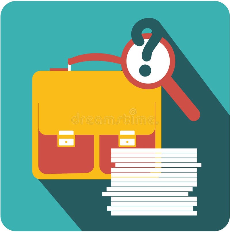 Icon business documents stock vector. Illustration of mark - 100244586