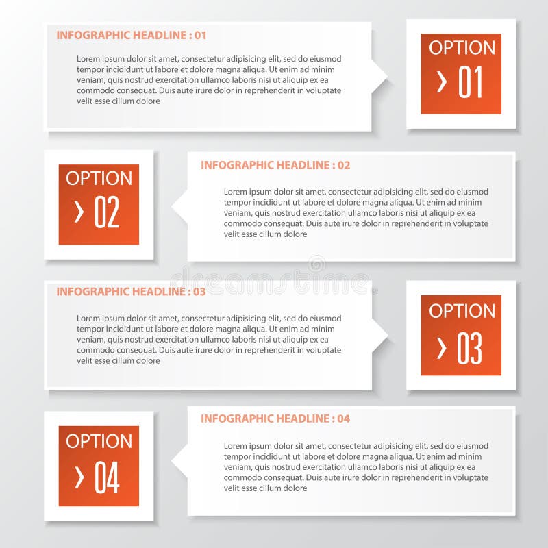Vector Business Step Paper Chart and Numbers Banner Design Template ...