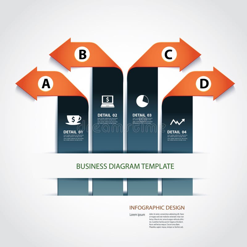 Vector Business Step Paper Lines and Design Template Stock Vector ...