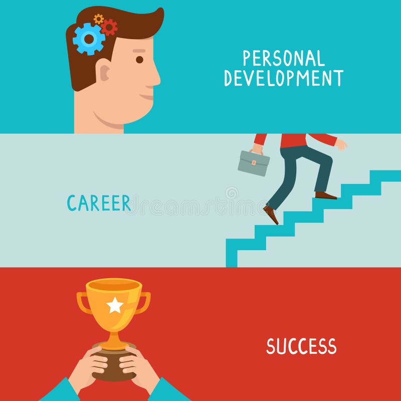 Vector Business Success Concepts in Flat Style Stock Vector ...