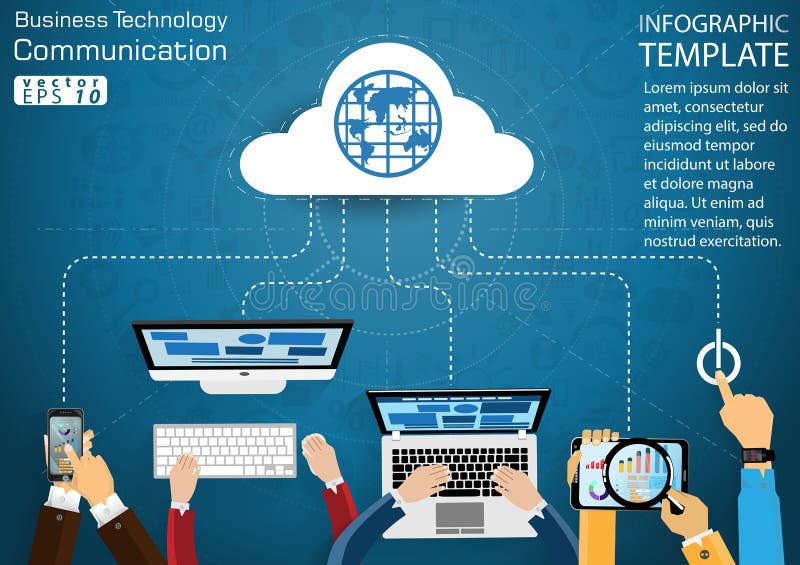 Computer Cellphone Tablet Laptop Technology Business Communication ...