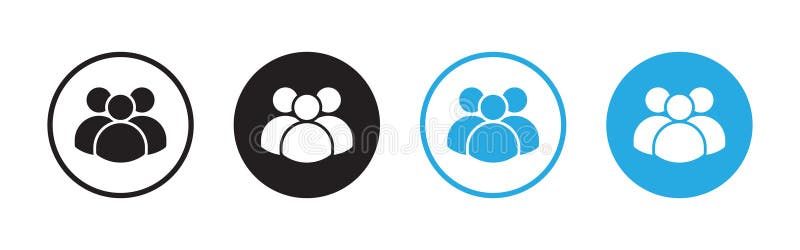Vector Business User Group in Circle Set Stock Vector - Illustration of ...