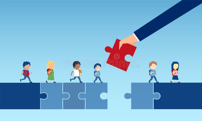 Vector of a Businessman Hand Holding a Puzzle Piece Bridging the Gap in ... Vector of a Businessman Hand Holding a Puzzle Piece Bridging the Gap in ...