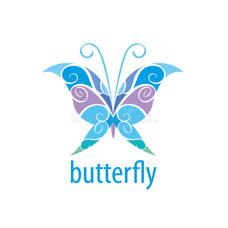 Vector butterfly logo stock vector. Illustration of shape - 126464111