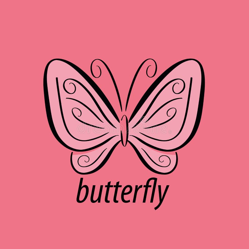 Vector butterfly logo stock vector. Illustration of decorative - 126465205