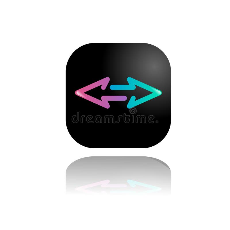 Vector Button Left Right . Vector Illustration Stock Vector ...