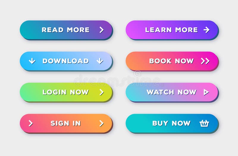 Web Set of UX UI Navigation Buttons Stock Illustration - Illustration ... Web Set of UX UI Navigation Buttons Stock Illustration - Illustration ...