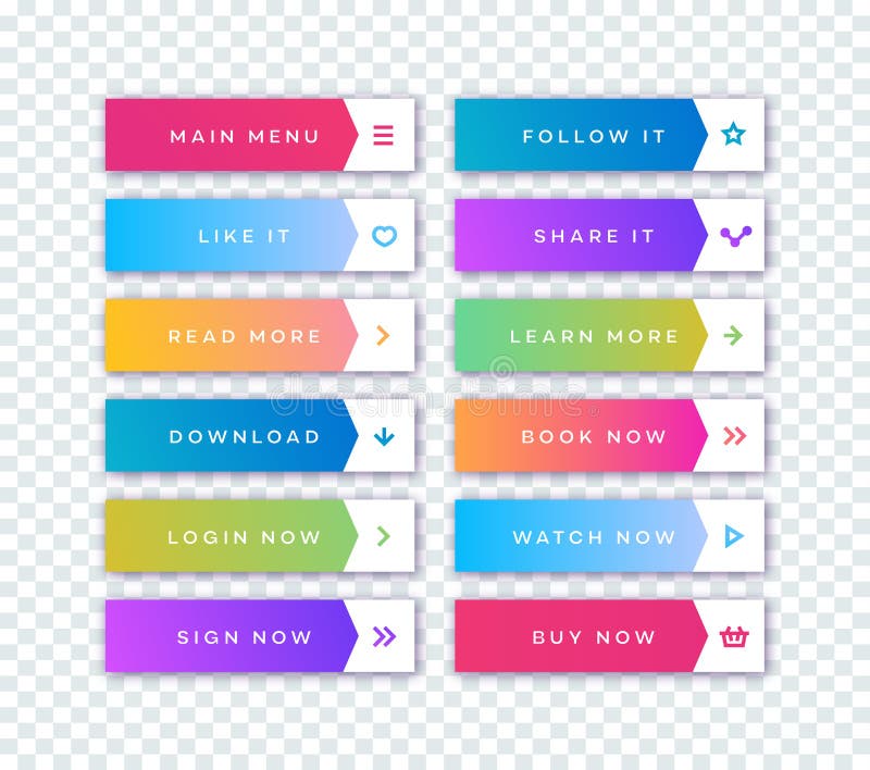 Web Set of UX UI Navigation Buttons Stock Illustration - Illustration ... Web Set of UX UI Navigation Buttons Stock Illustration - Illustration ...