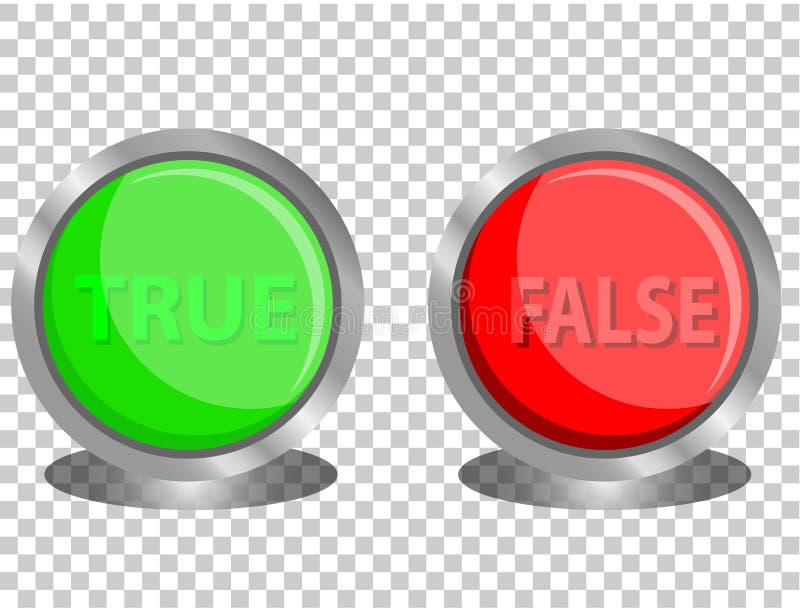 True false button stock vector. Illustration of allowed - 16891866