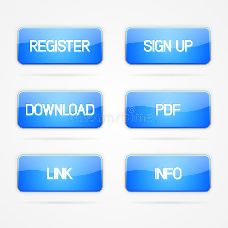 Sign up button stock vector. Illustration of shiny, threedimensional ...