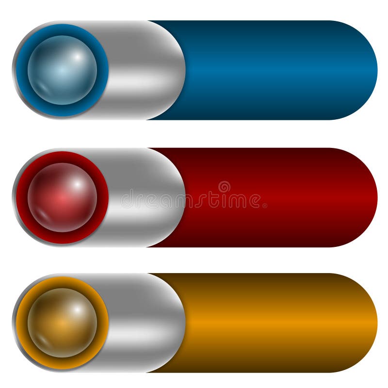 Vector buttons stock vector. Illustration of site, advertisement - 34857051