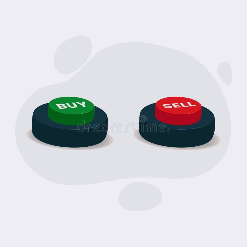 Vector Buy and Sell Buttons Choice Stock Vector - Illustration of ...