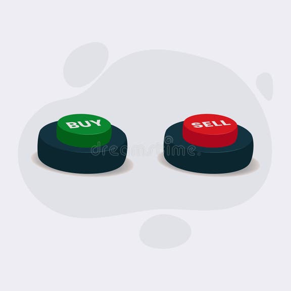 Vector Buy and Sell Buttons Choice Stock Vector - Illustration of ...