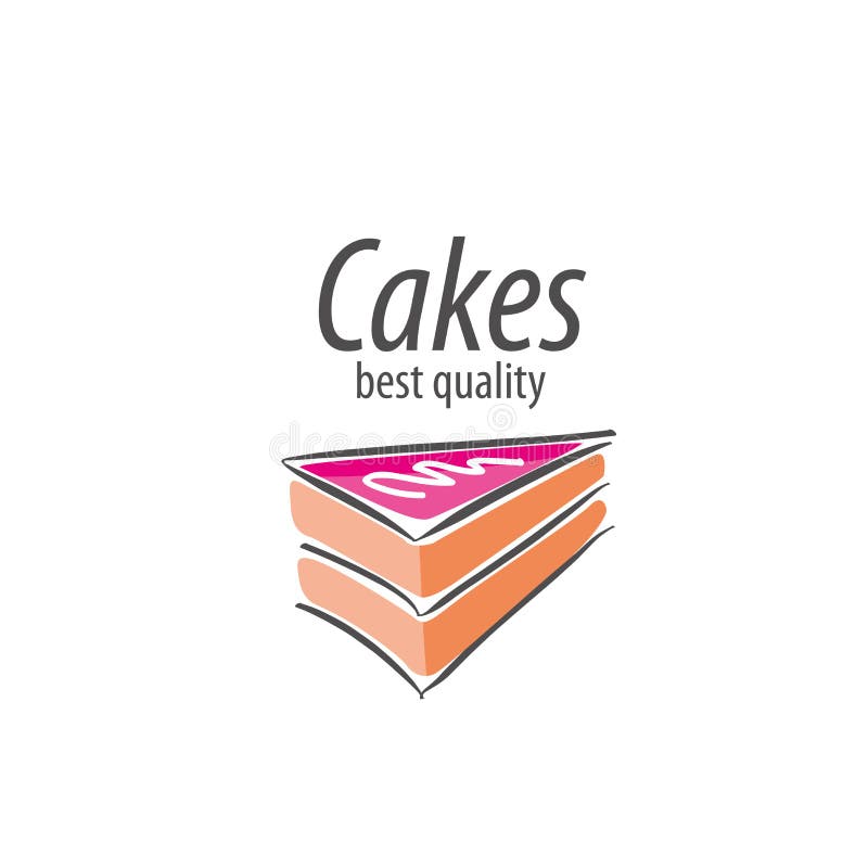 Vector cake logo stock vector. Illustration of decorative - 126437087