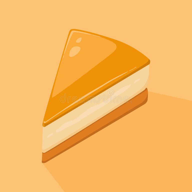 Vector Cake Slice Illustration Template Stock Illustration ...