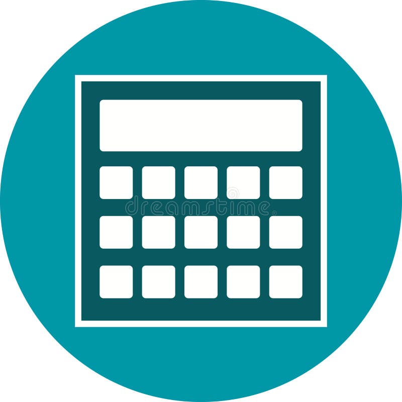 Vector Calculation Icon for Personal and Commercial Use Stock ...