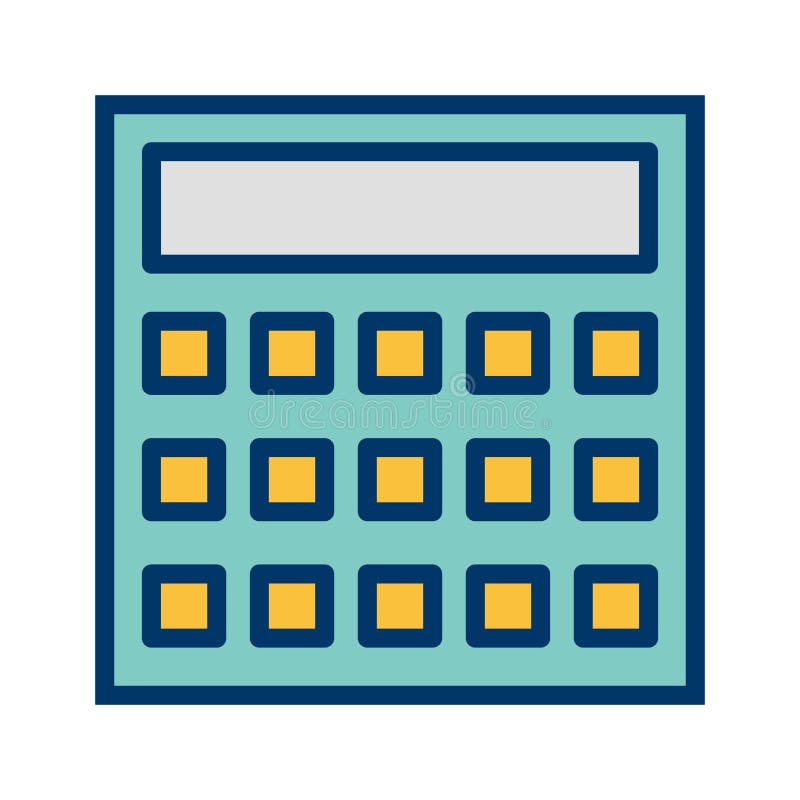 Vector Calculation Icon for Personal and Commercial Use. Stock ...